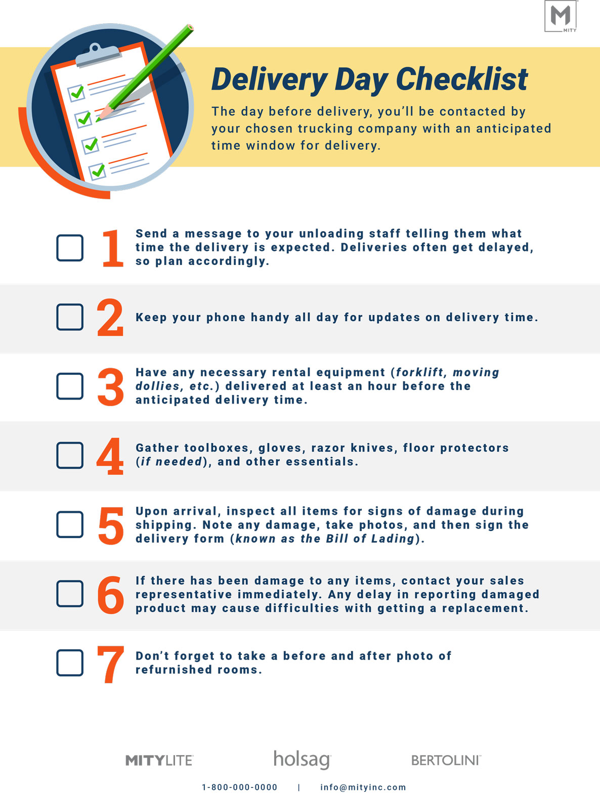 Delivery Instructions | Holsag